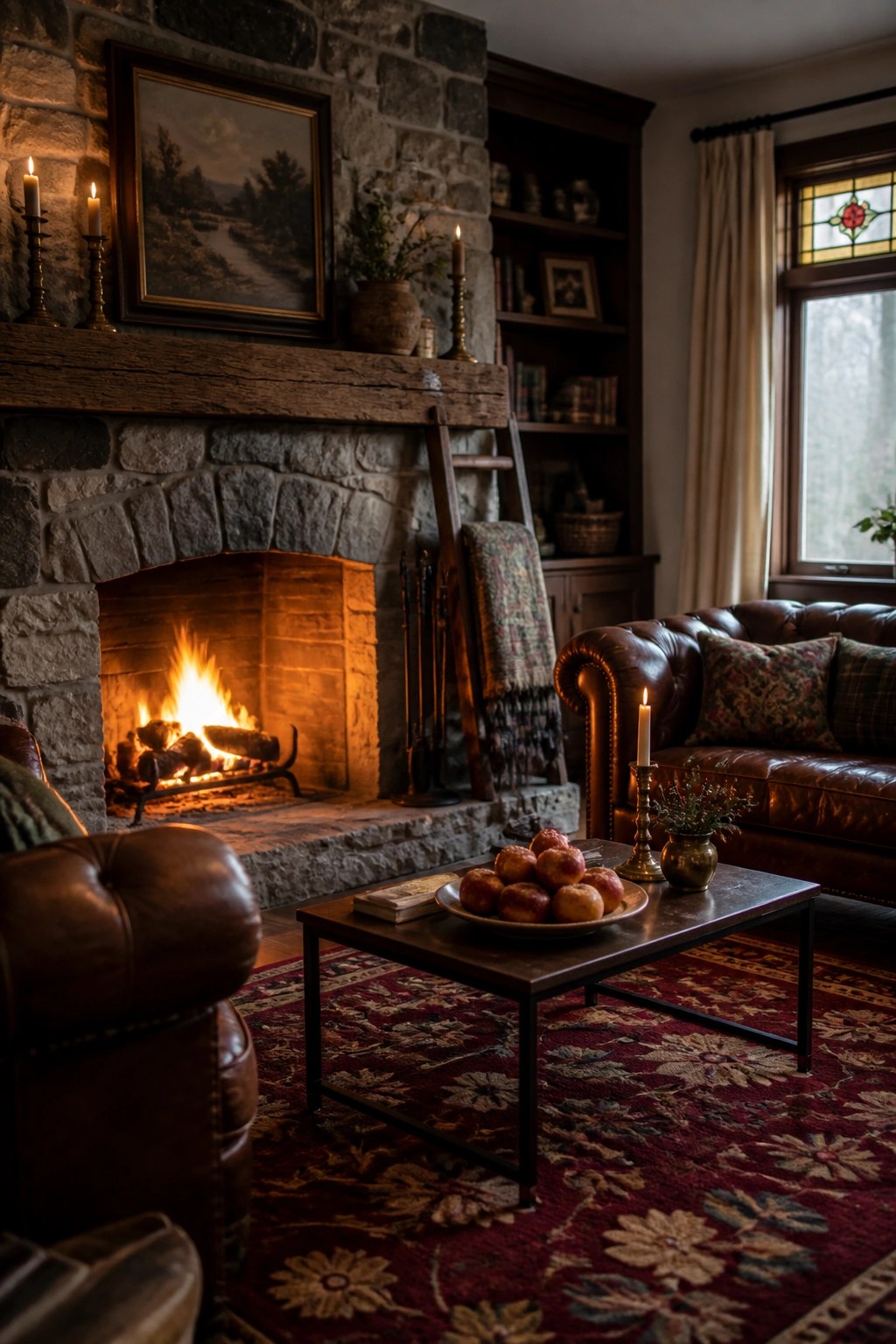 22 Rustic Fall Living Room Decor Ideas Featuring Natural Wood And Warm ...